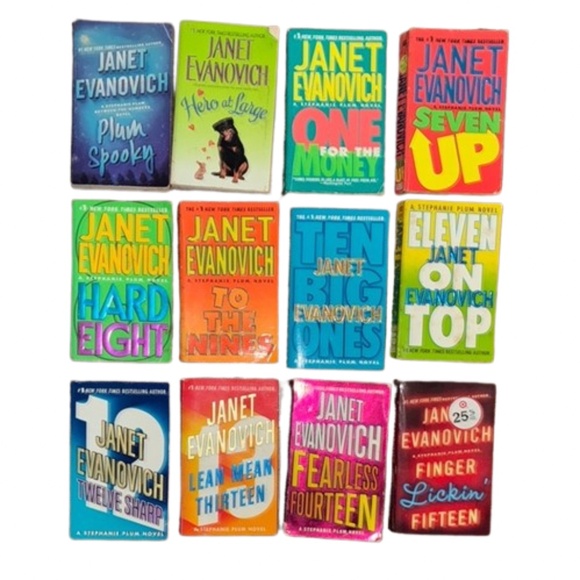 Janet Evanovich | Accents | Janet Evanovich Set 2books Colorful ...